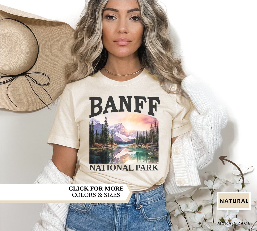 Banff National Park Shirt, Vacation Shirt, Vintage Travel Shirt ...