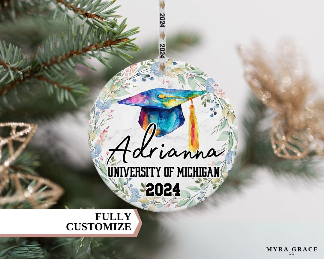Graduation Custom Ornament, Graduation Keepsake, Personalized Name ...