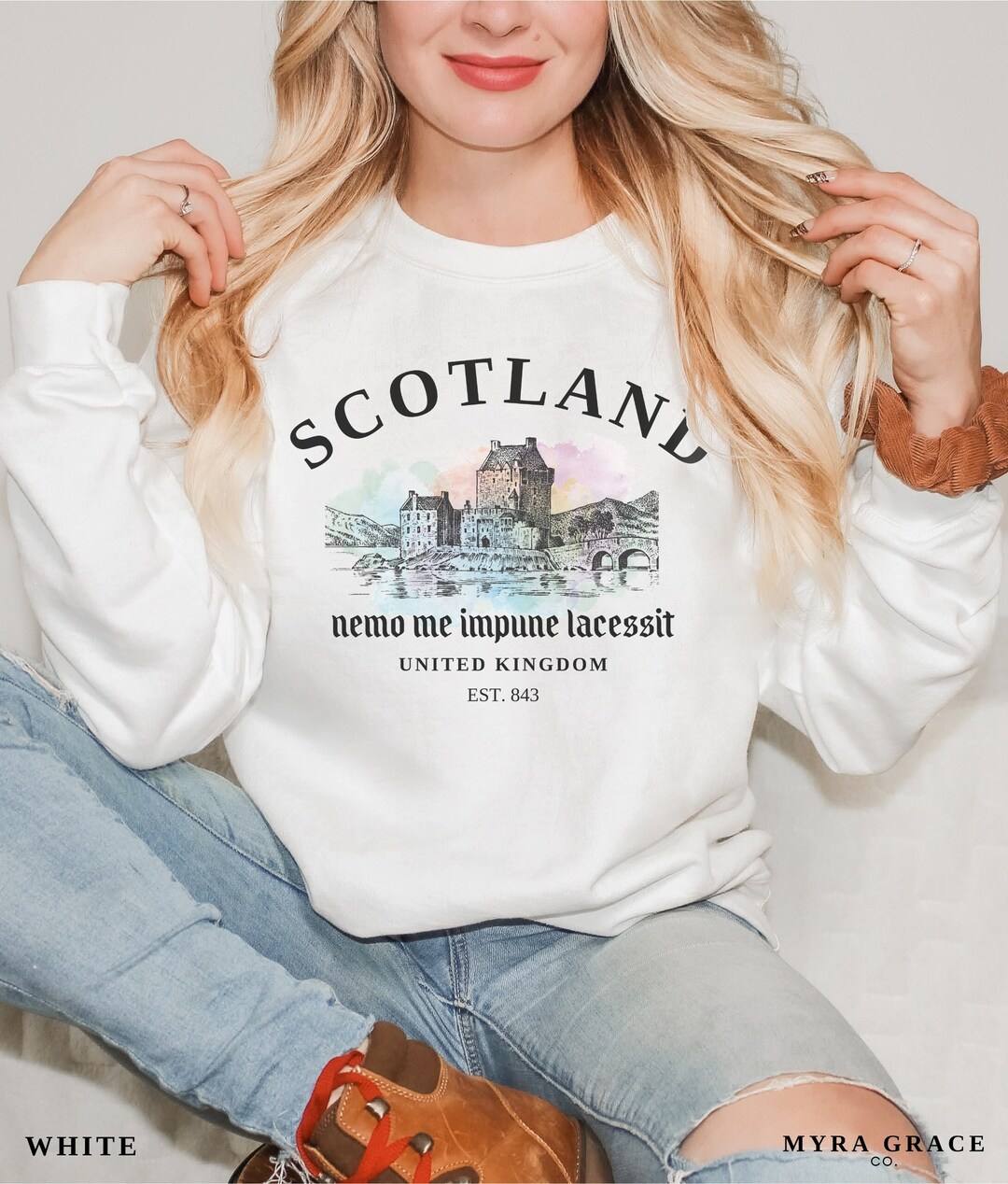 Scotland Sweatshirt, Scotland Sweater, Glasgow Sweatshirt, Vintage ...