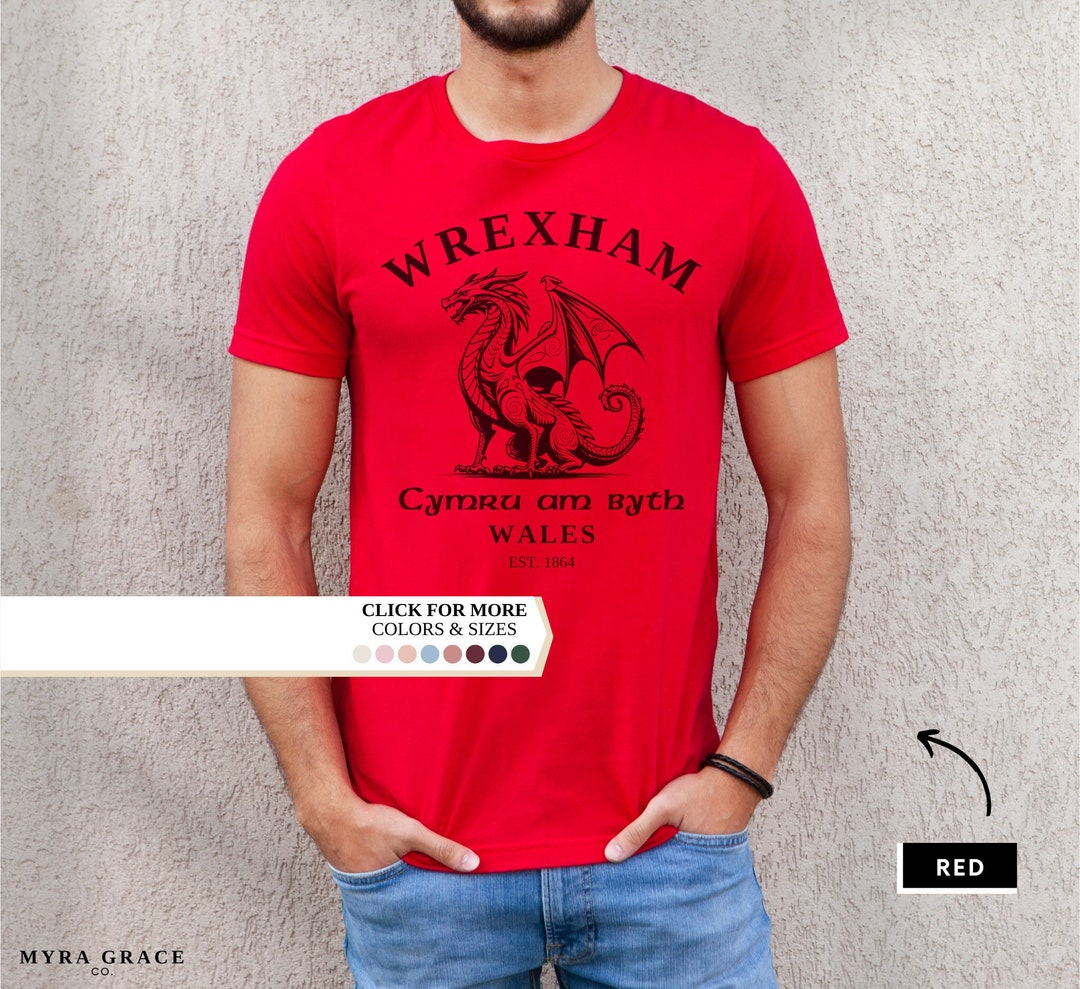 Wrexham Shirt, Welsh Flag, Welsh Dragon, Vintage Shirt, Unisex Pullover, Wales Gifts, Welsh Flag ...