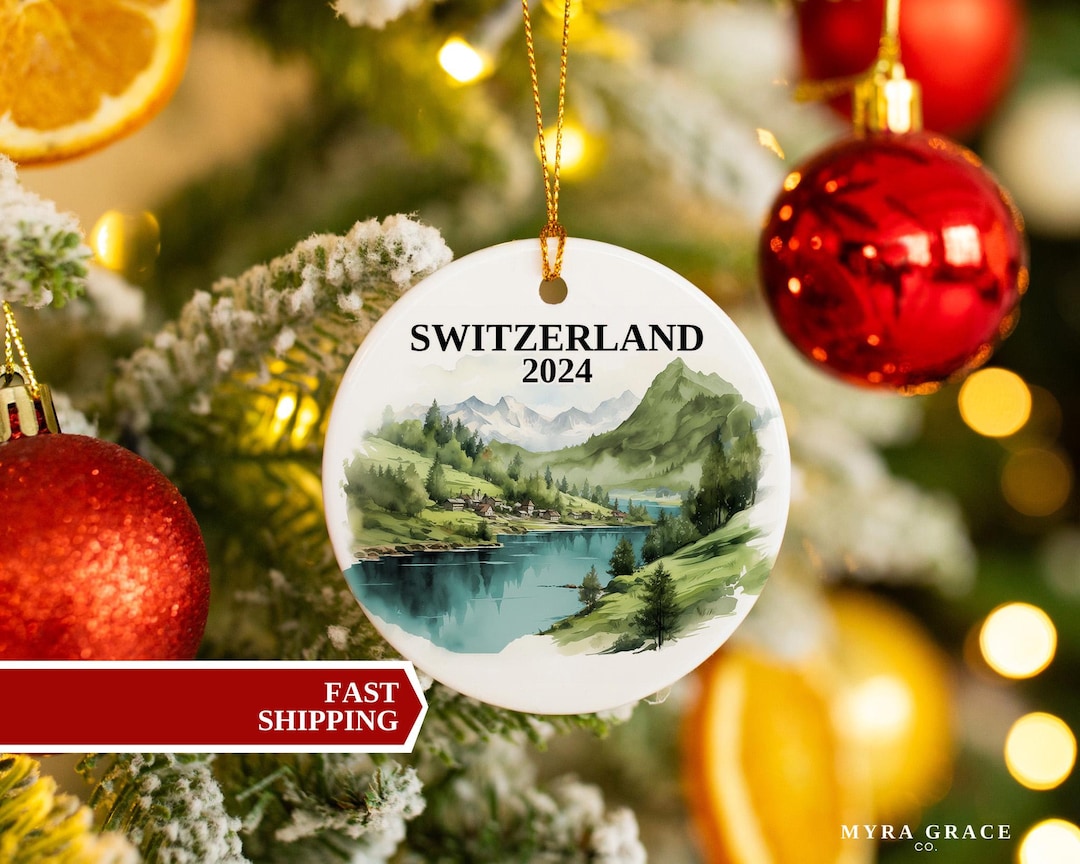 Switzerland Ornament, Switzerland Souvenir, Switzerland Christmas ...