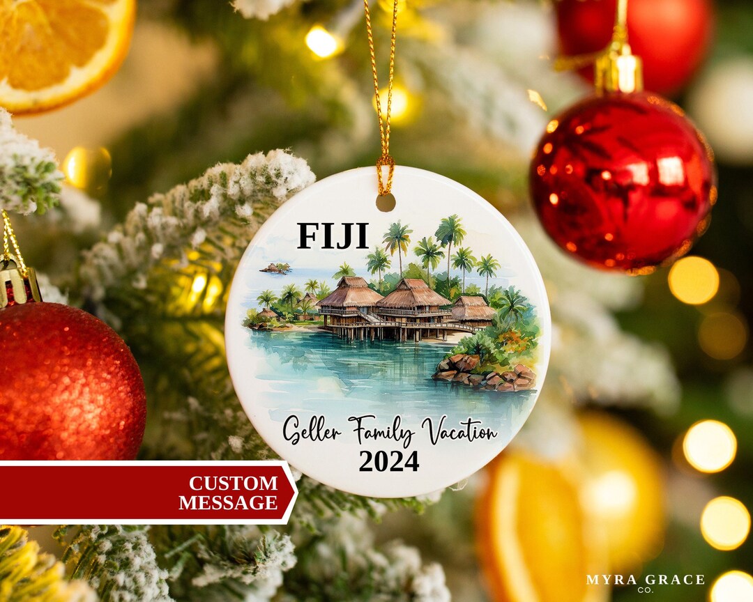 Fiji Vacation Ornament, Fiji Ornament, Christmas Ornaments, Fiji ...
