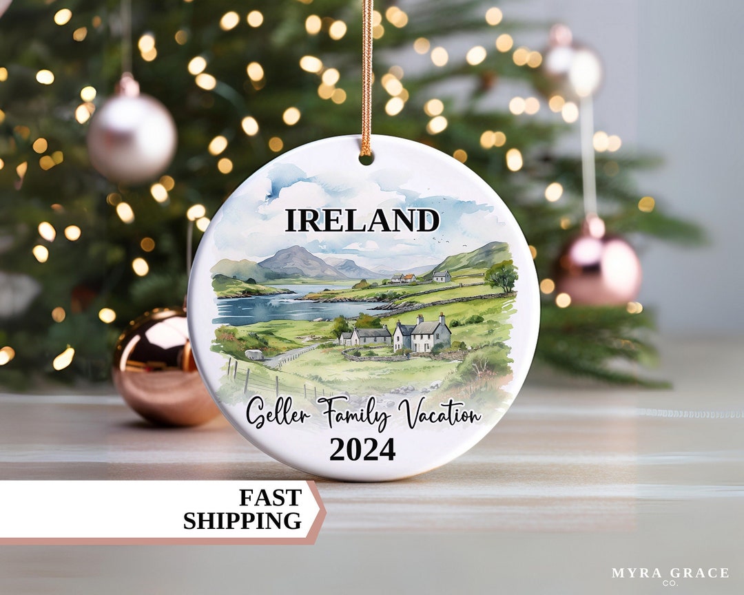 Ireland Christmas Ornament, Ireland Ornament, Christmas Ornaments ...