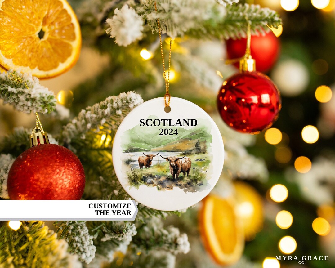 Scotland Christmas Ornament, Scotland Ornament, Christmas Ornaments ...