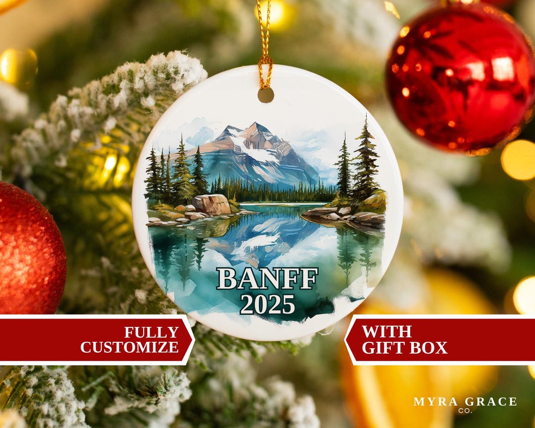 Banff Ornament, Banff Christmas Ornament, Christmas Ornaments, Banff ...