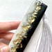 Black & White Geode Resin Bookmarks Gold Leaf Resin Bookmark - Etsy