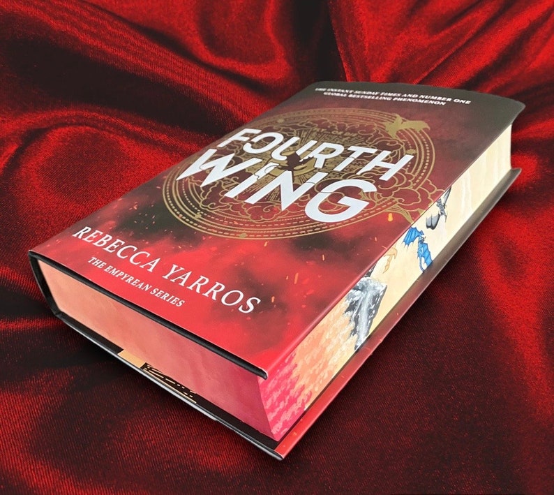 Waterstones Exclusive Fourth Wing Painted Book Edges Red Fourth Wing ...