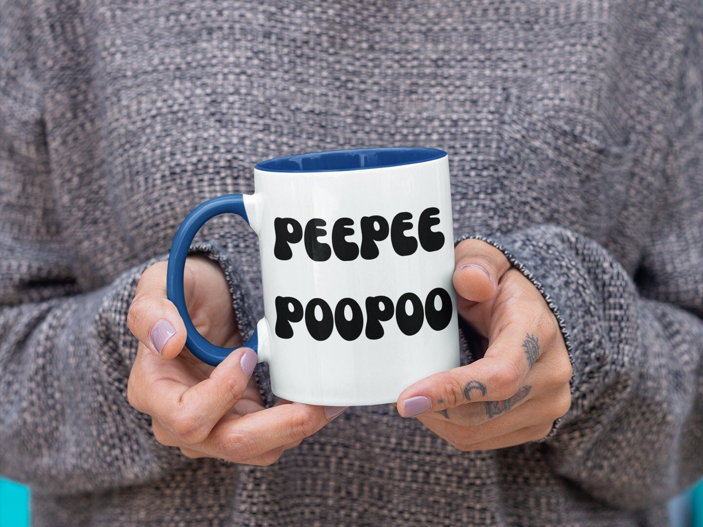 Pee Pee Poo Poo Meme Mug Two Tone Coffee Mug - Etsy