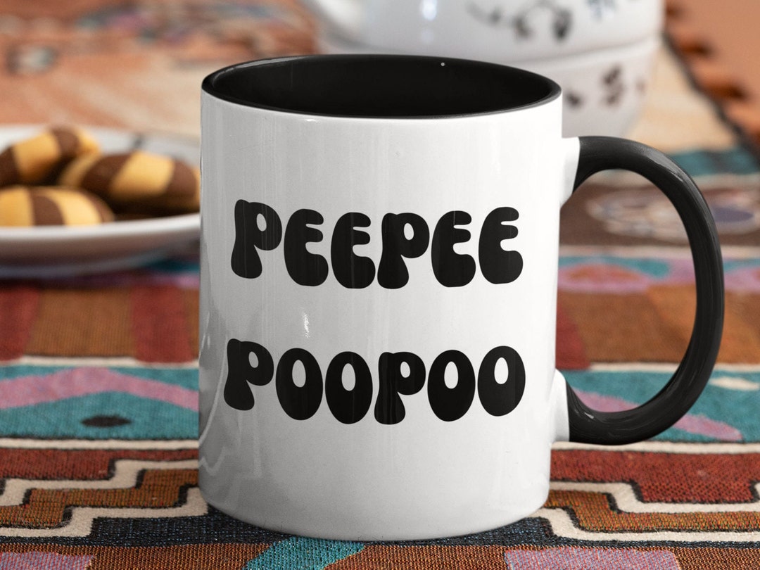 Pee Pee Poo Poo Meme Mug Two Tone Coffee Mug - Etsy
