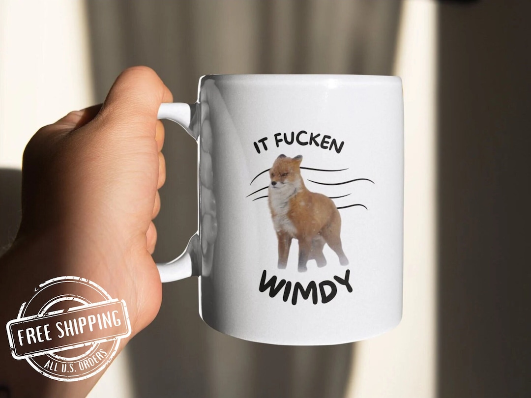 It Fucken Wimdy Fox Coffee Mug, Discord Meme Mug - Etsy