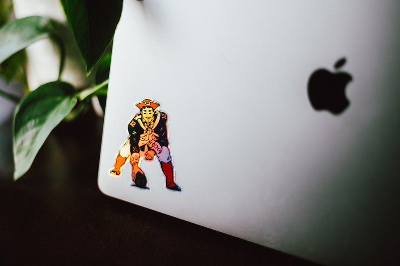 Tom Brady Sticker Old School Patriots Logo pat - Etsy
