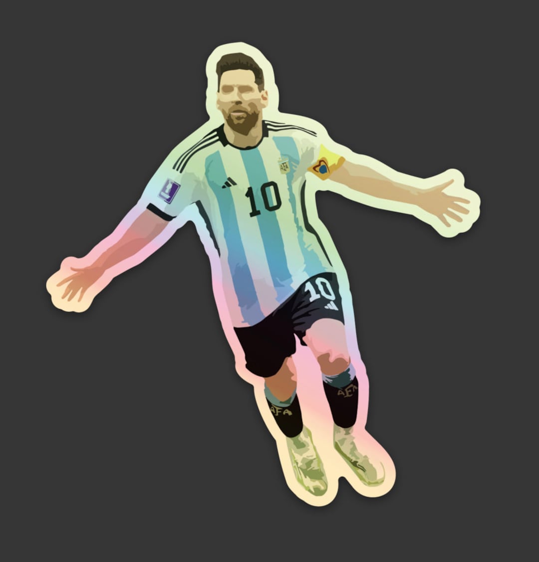 Lionel Messi Holographic Sticker Vinyl Weatherproof - Etsy