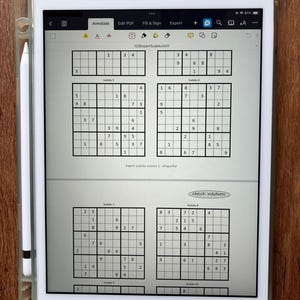 120 Sudoku With Hyperlinked Solutions, PDF for Remarkable, Supernote ...