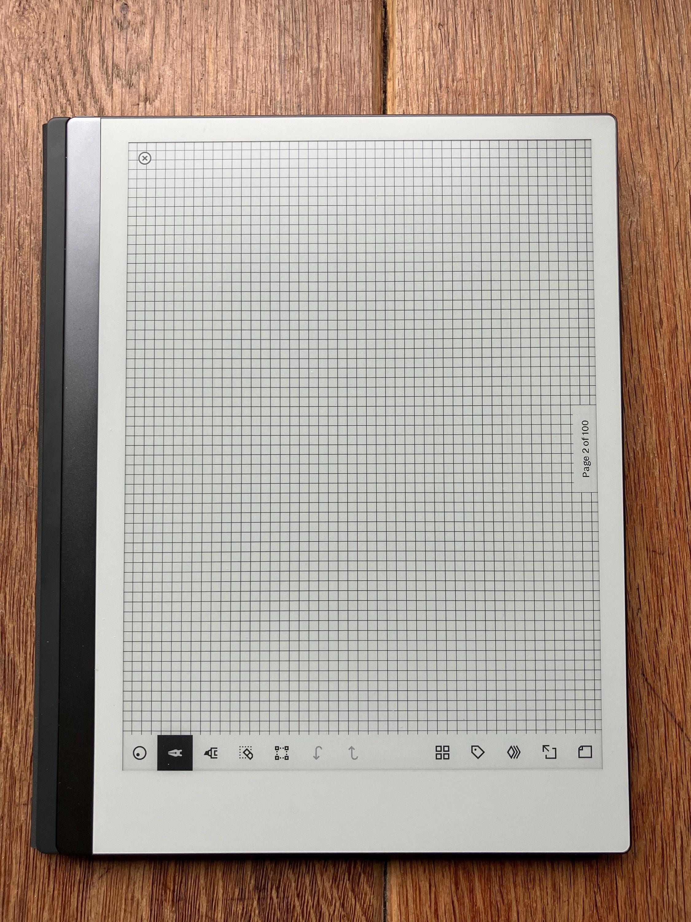 Graph Grid Template Bundle for Remarkable, 7 Sizes Precision Drawing ...