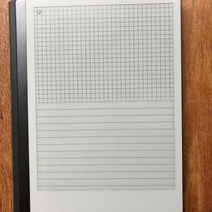 Half Graph Half Wide Ruled Template Bundle for Remarkable, 7 Sizes ...