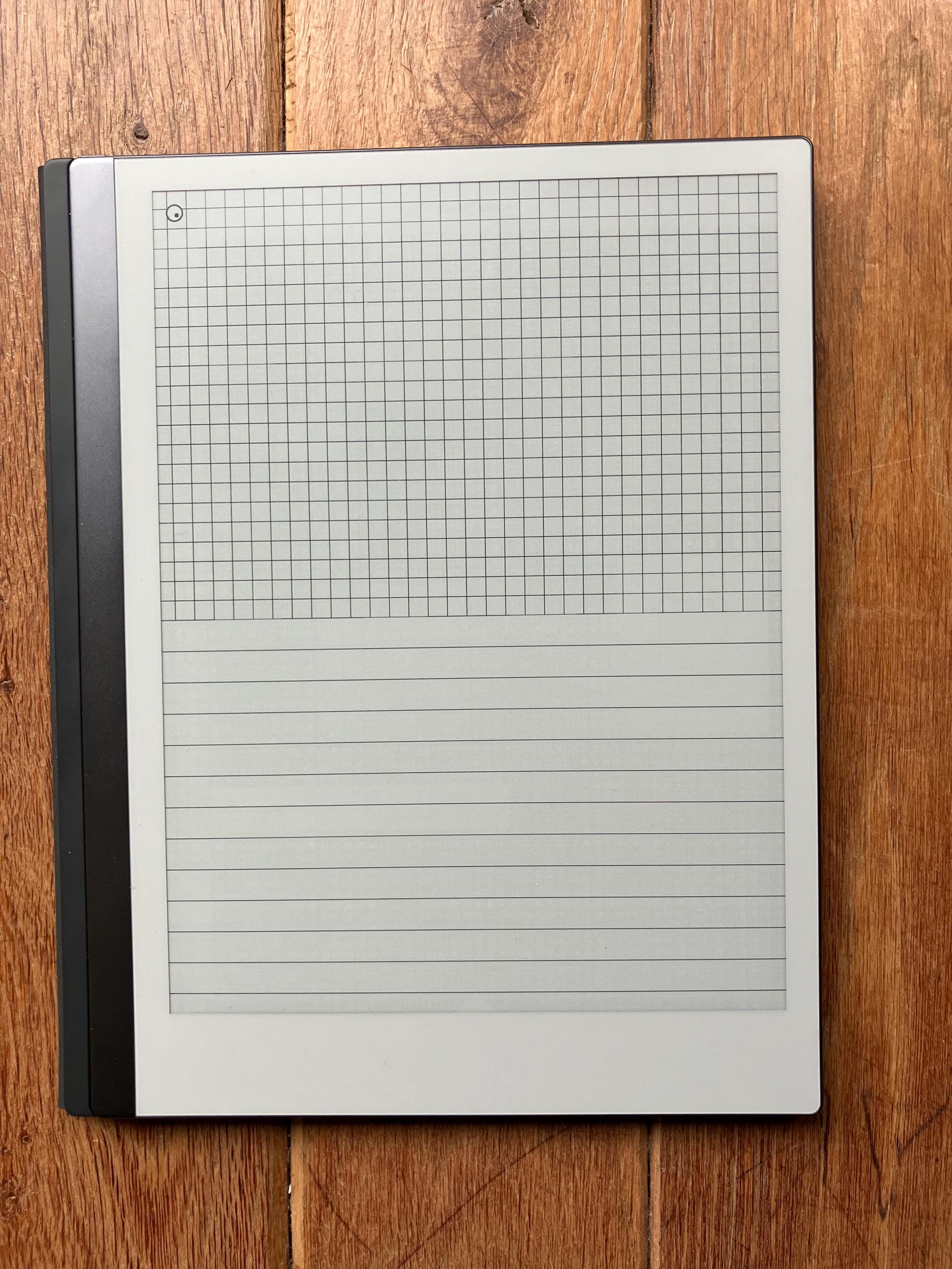 Half Graph Half Wide Ruled Template Bundle for Remarkable, 7 Sizes ...