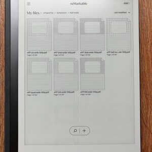 Half Graph Half Wide Ruled Template Bundle for Remarkable, 7 Sizes ...