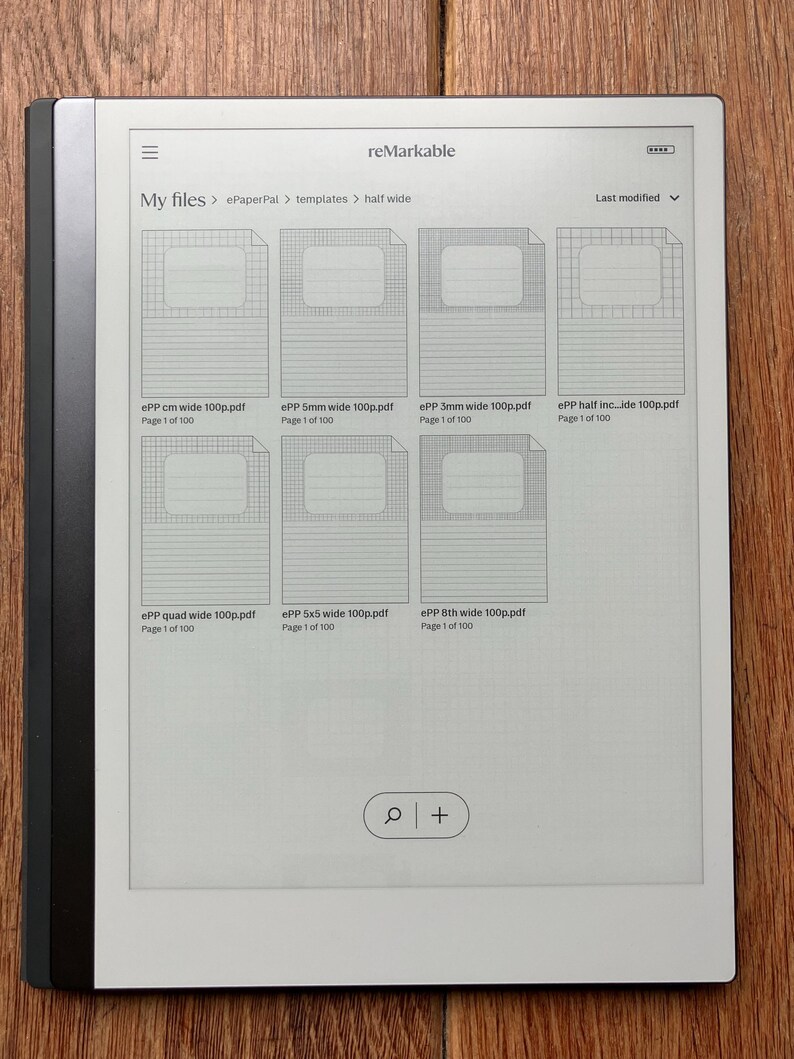 Half Graph Half Wide Ruled Template Bundle for Remarkable, 7 Sizes ...