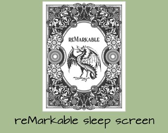 Custom Remarkable Sleep Screen - Etsy