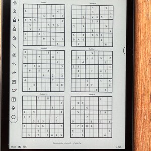 120 Sudoku With Hyperlinked Solutions, PDF for Remarkable, Supernote ...