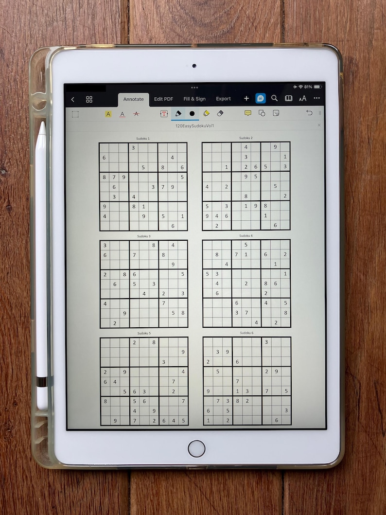 120 Sudoku With Hyperlinked Solutions, PDF for Remarkable, Supernote ...