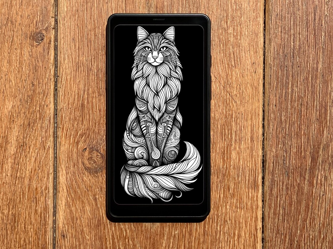 Screensaver for Boox Palma Wallpaper, Longhaired Cat Lockscreen ...