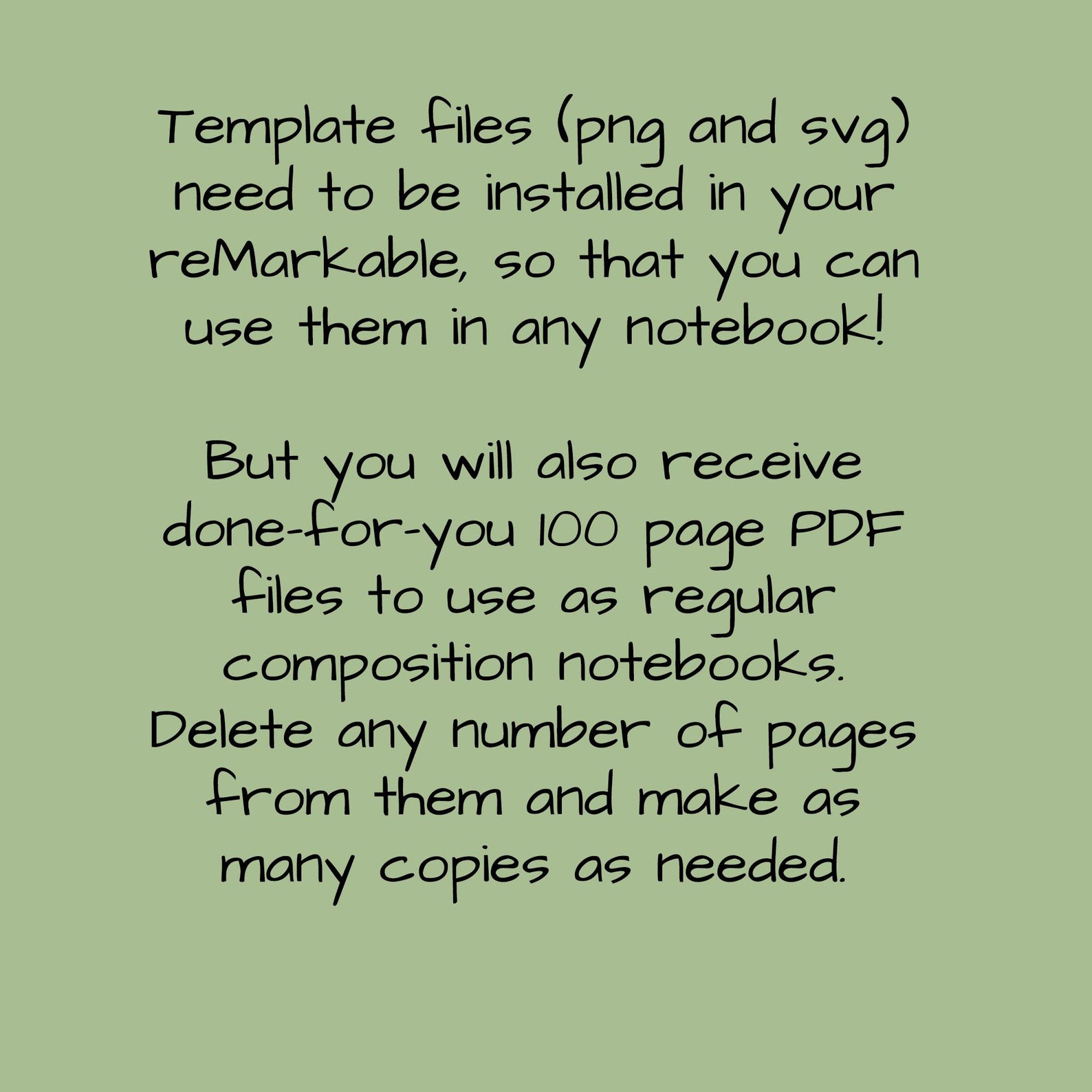 Half Graph Half Wide Ruled Template Bundle for Remarkable, 7 Sizes ...