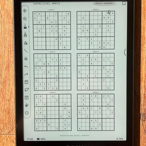 120 Sudoku With Hyperlinked Solutions, PDF for Remarkable, Supernote ...