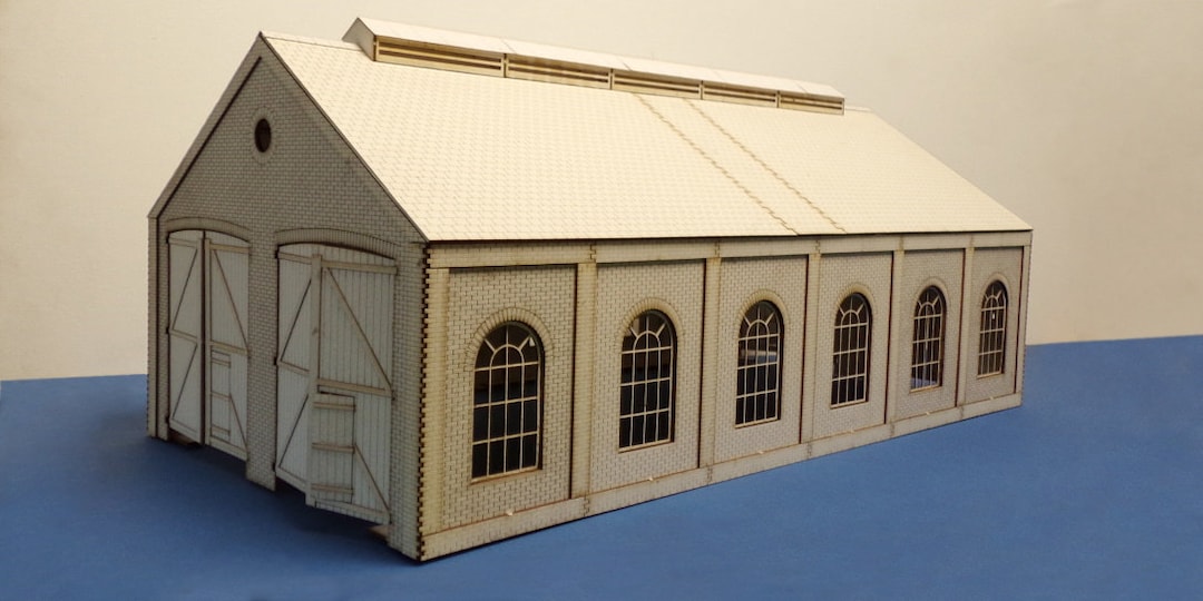 B 70-23 O Gauge Double Road Engine Shed - (7mm Scale, 1/43.5) - Etsy