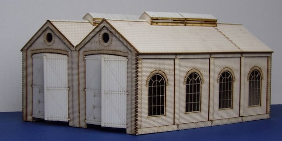 B 00-15 OO Gauge Modular Engine Shed 4mm Scale 1/76 - Etsy