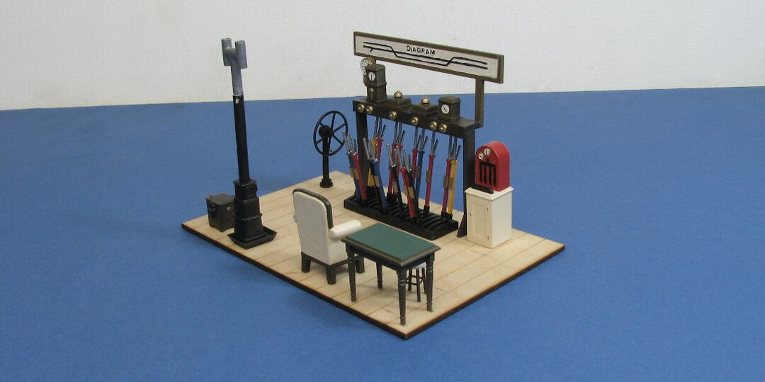 O Gauge (7 Mm) Small Signal Box Interior - I 70-00 - Etsy