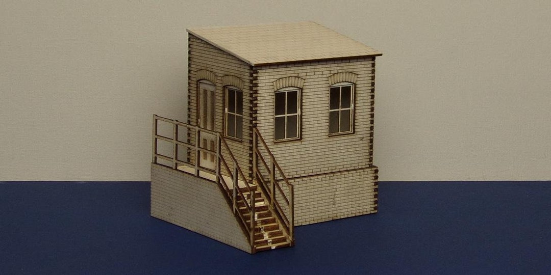 B 70-03L O Gauge Warehouse Office With Basement - Left Version - (7mm ...