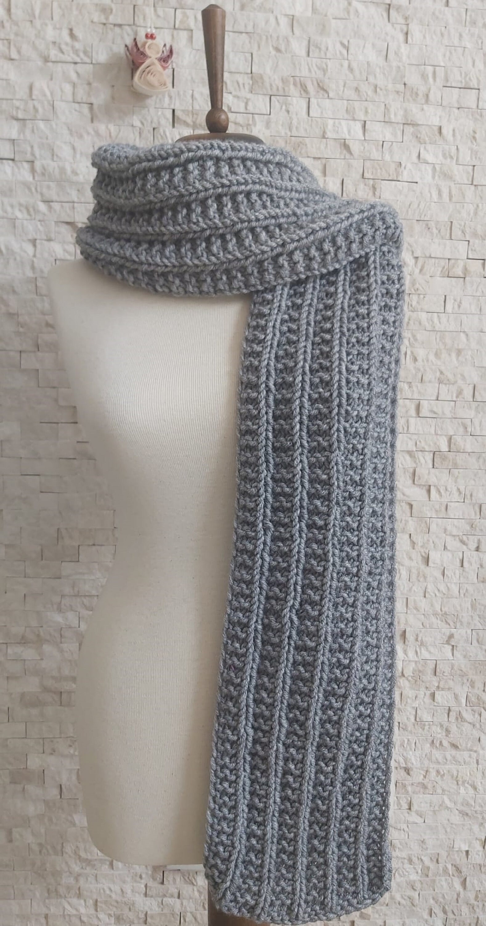 Digital Pattern // Easy Ribbed Scarf Pattern // Beginner Knitting ...