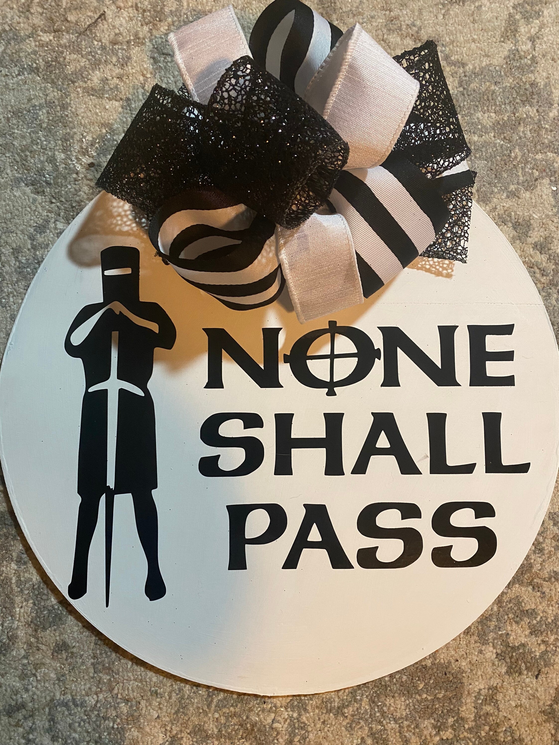 Monty Python Door Hanger | Wooden Door Hanger | Front Door Décor ...