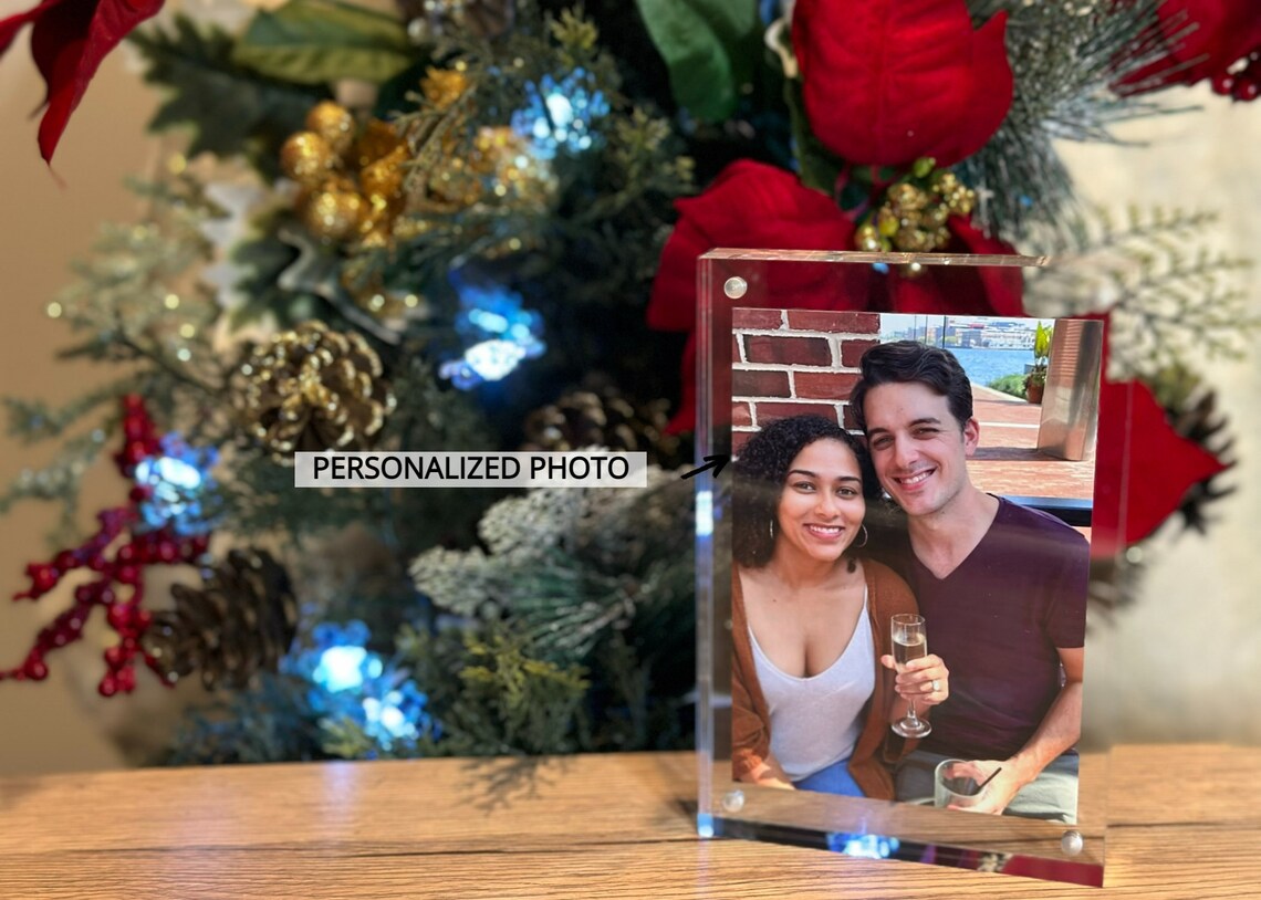 Acrylic FRAME With Personalized PHOTO and Message Gift/keepsake for ...