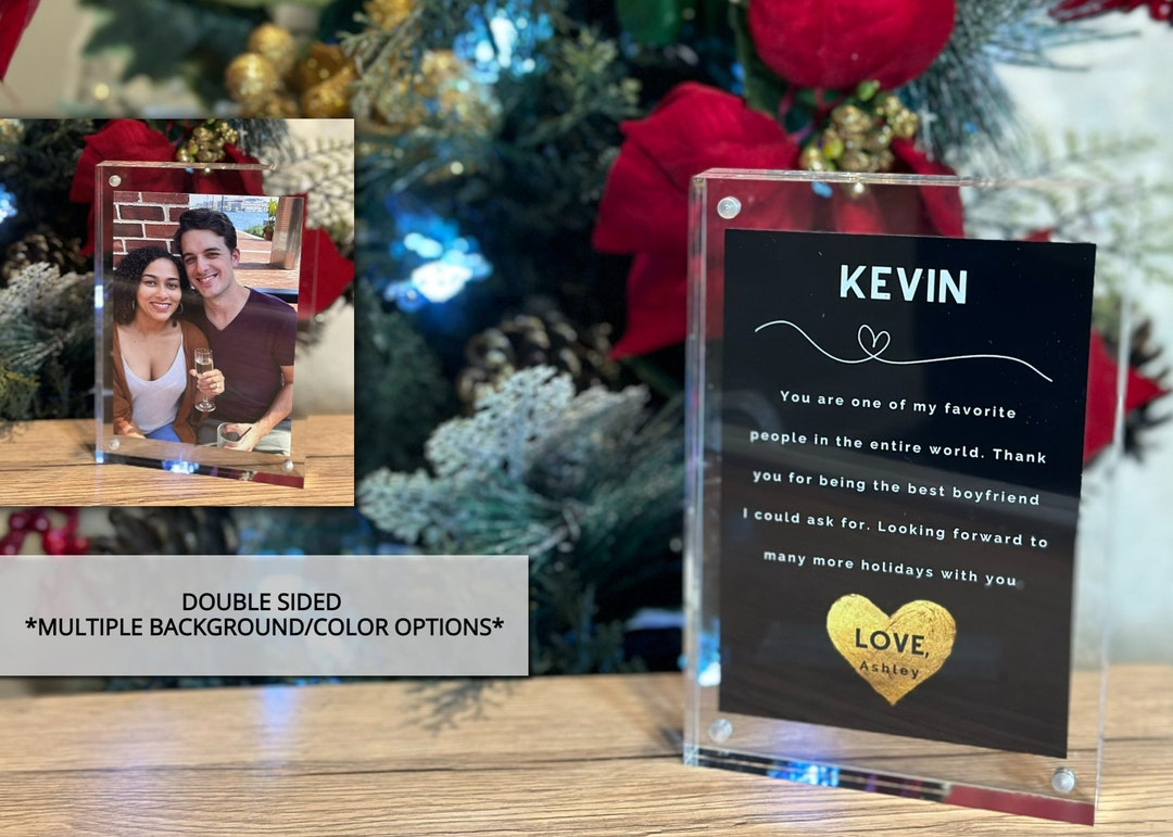 Acrylic FRAME With Personalized PHOTO and Message Gift/keepsake for ...
