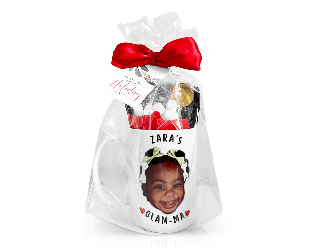 PERSONALIZED 15oz CHRISTMAS MUG Pre-wrapped Gift Set, Add Your Own ...
