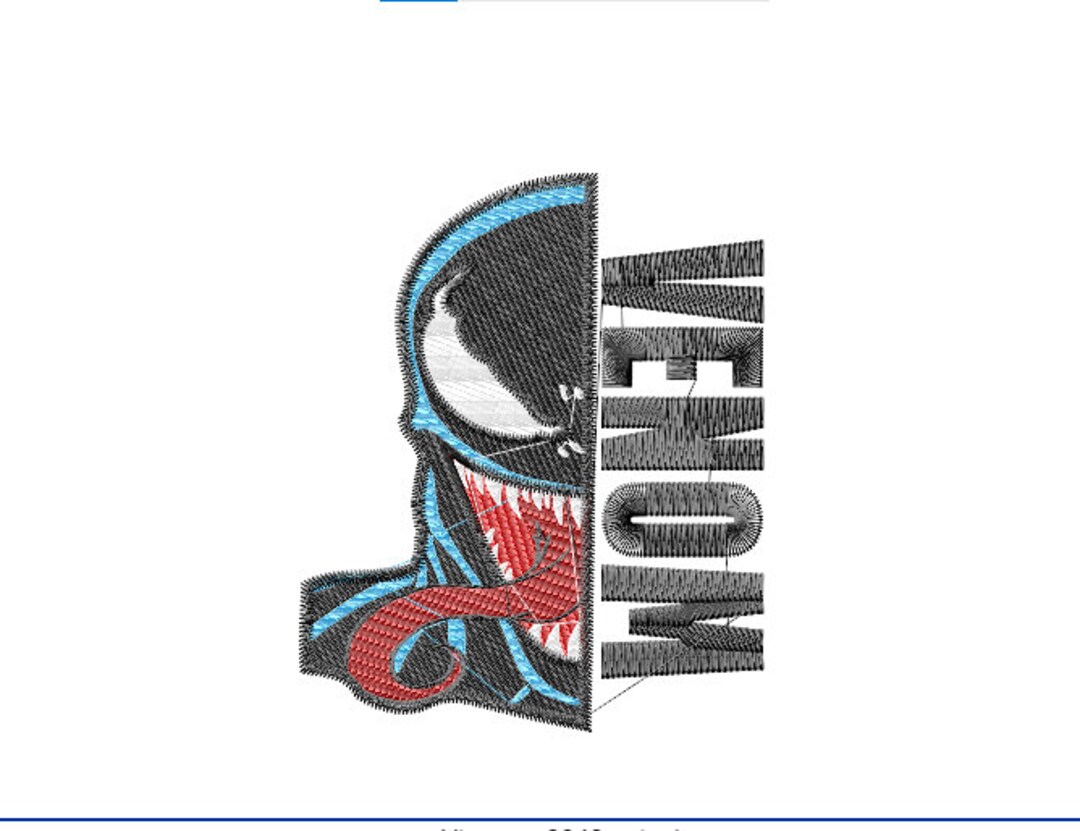 Marvel Embroidery Venom, 4X4 - Etsy