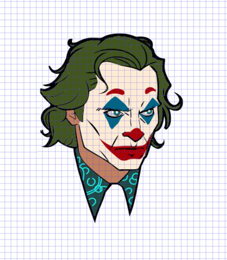 JOKER FACE , Machine Embroidery Design, 3 Sizes, - Etsy