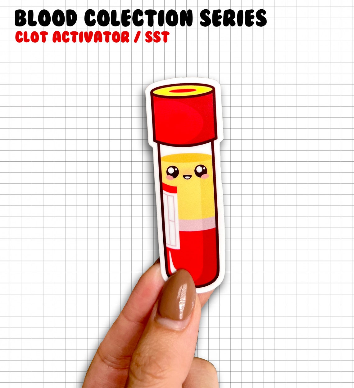 Serum Separator Blood Tube Sticker | Phlebotomy Sticker | Clinical ...