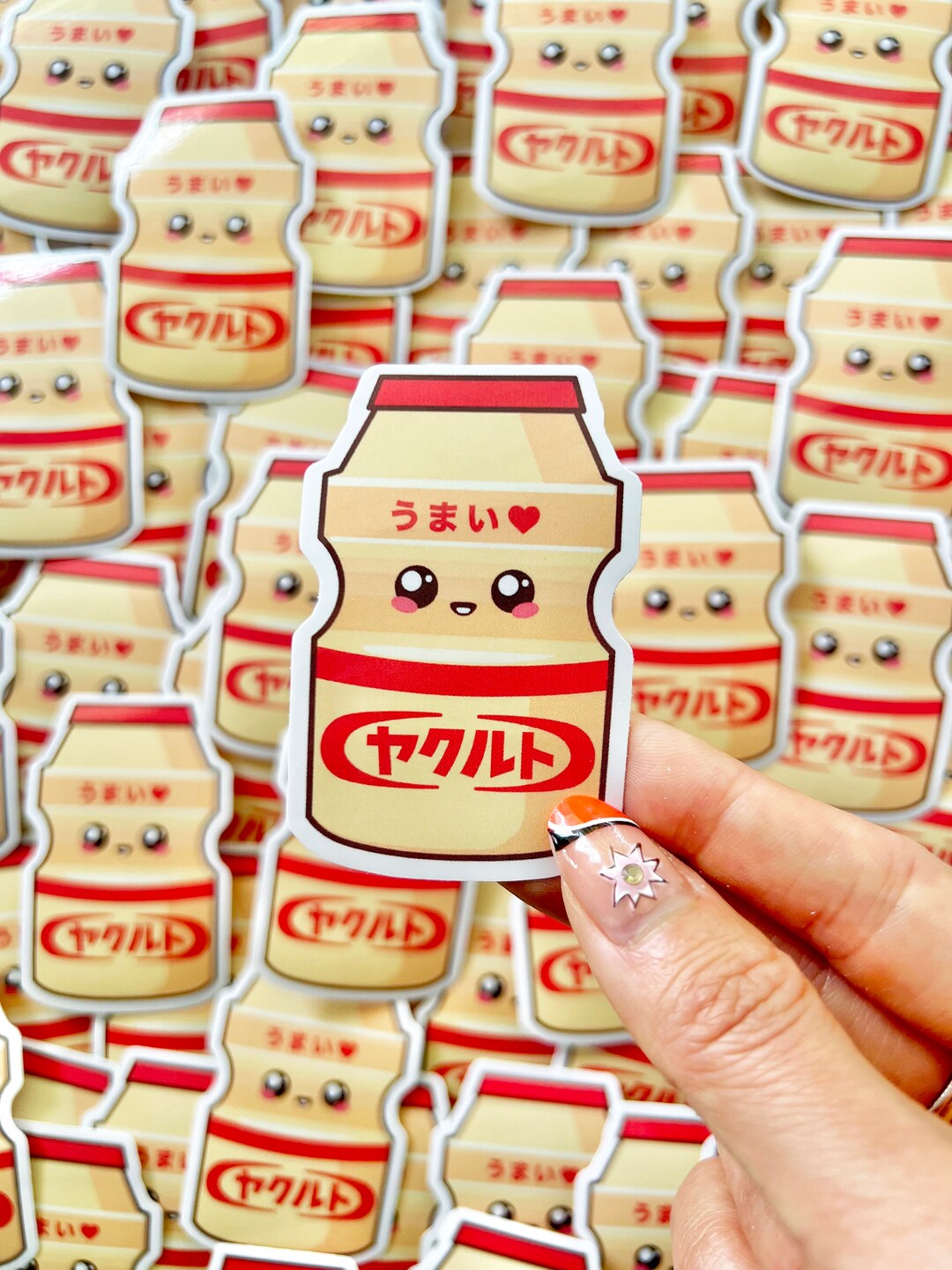 Cute Yakult Sticker Kawaii Yakult Sticker Yogurt Drink - Etsy