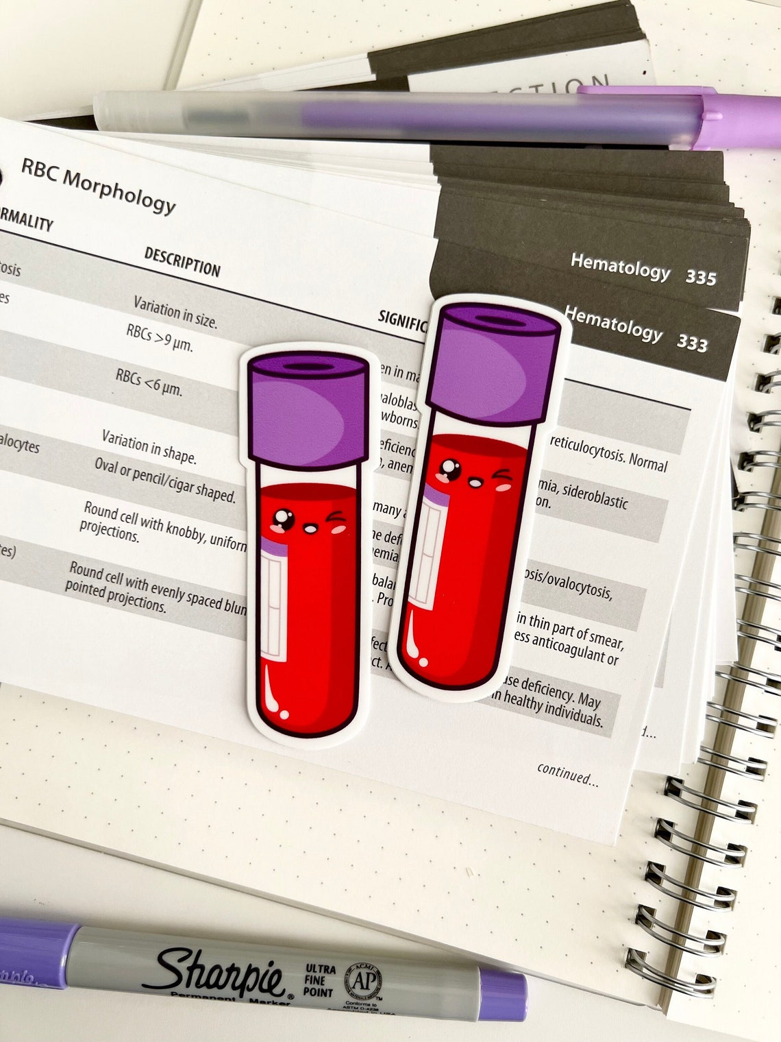 EDTA Lavender Blood Tube Sticker Phlebotomy Sticker - Etsy