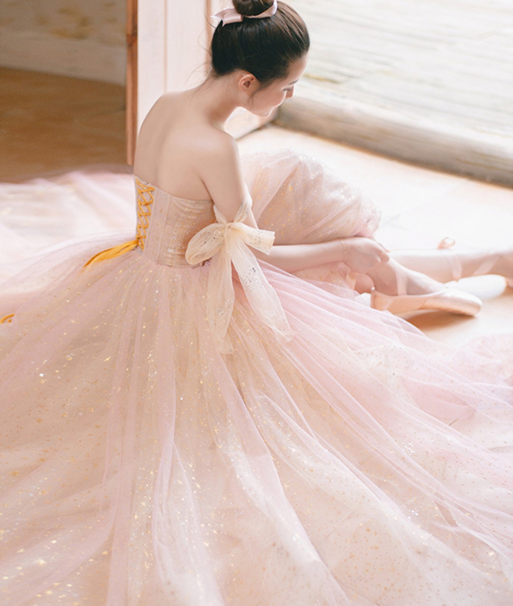 Light Pink Prom Dress Tumblr
