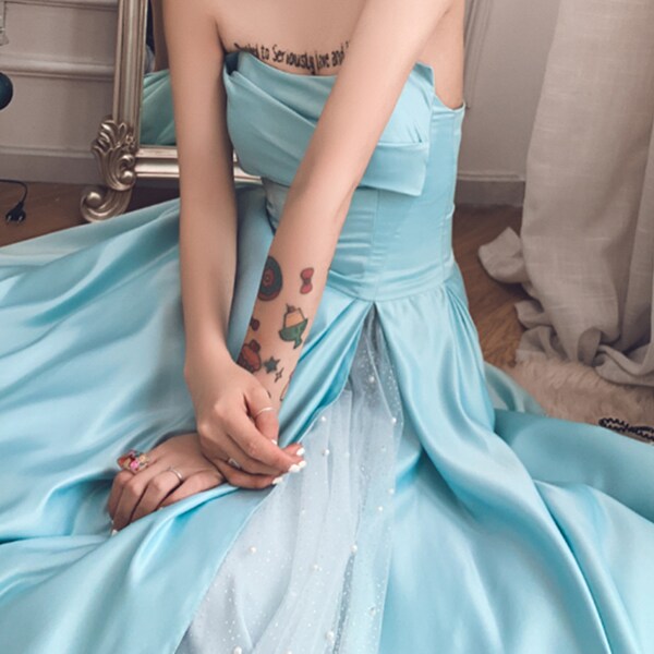 Aqua Prom Dress - Etsy