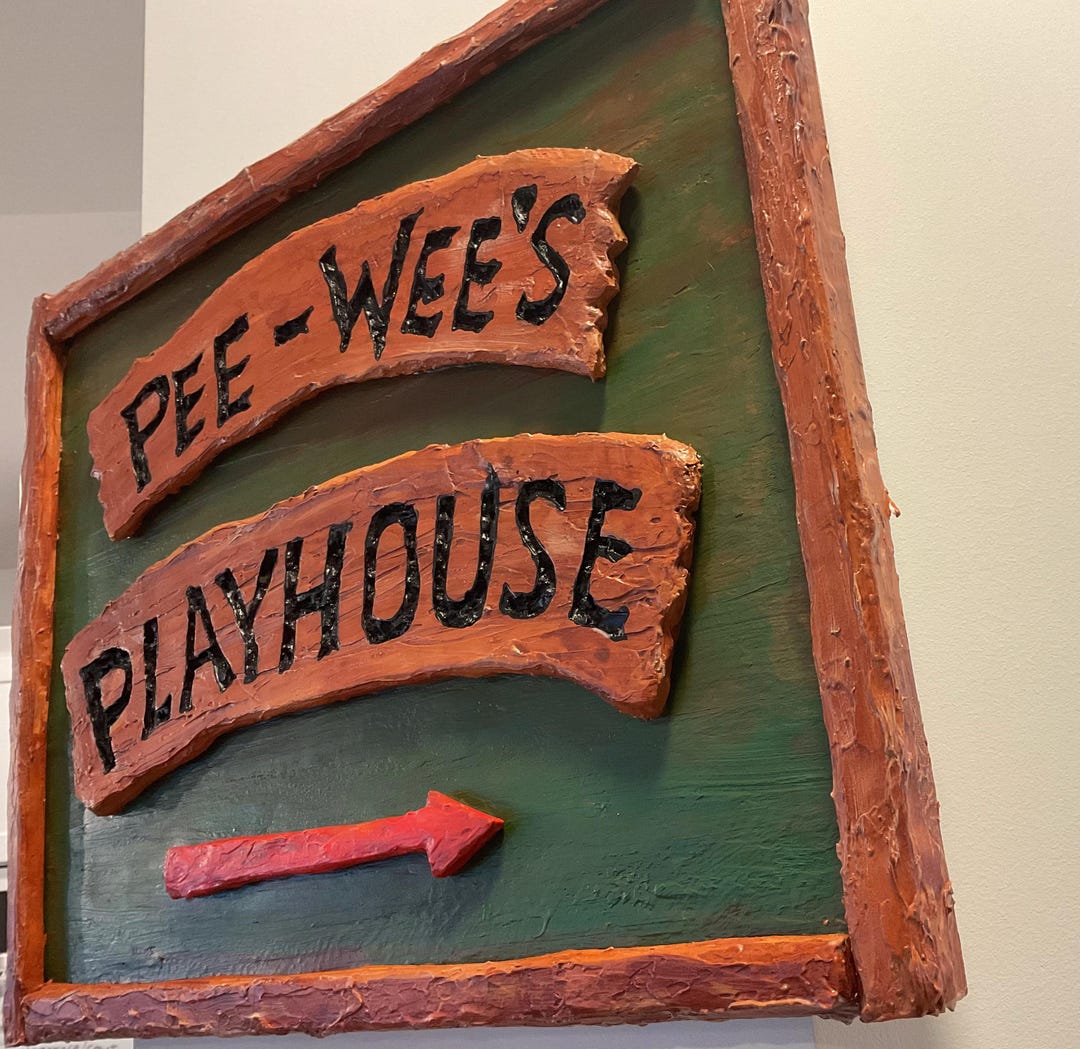 Pee-wees Playhouse Faux-wooden Sign - Etsy