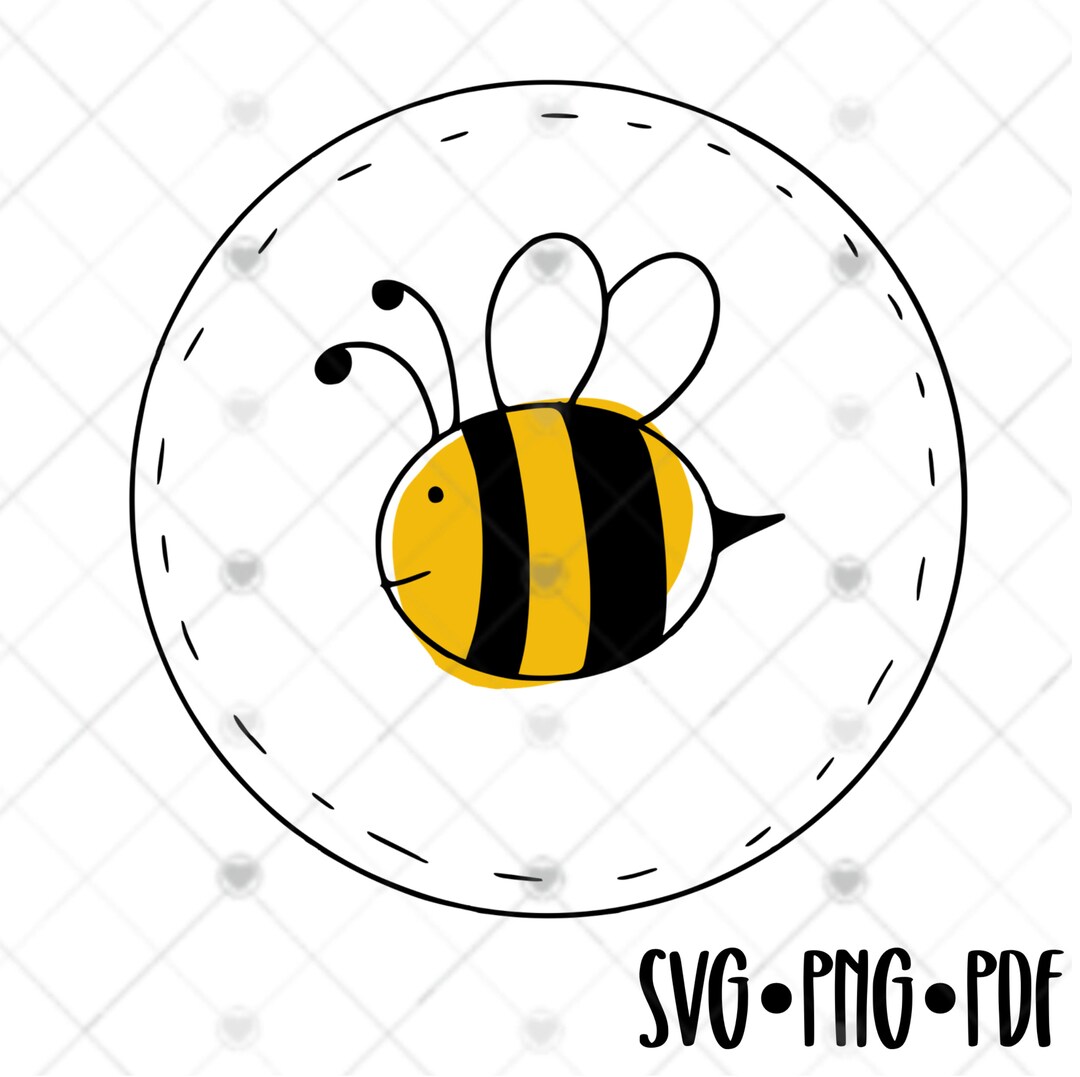 Plotter File Colored Bee - Etsy