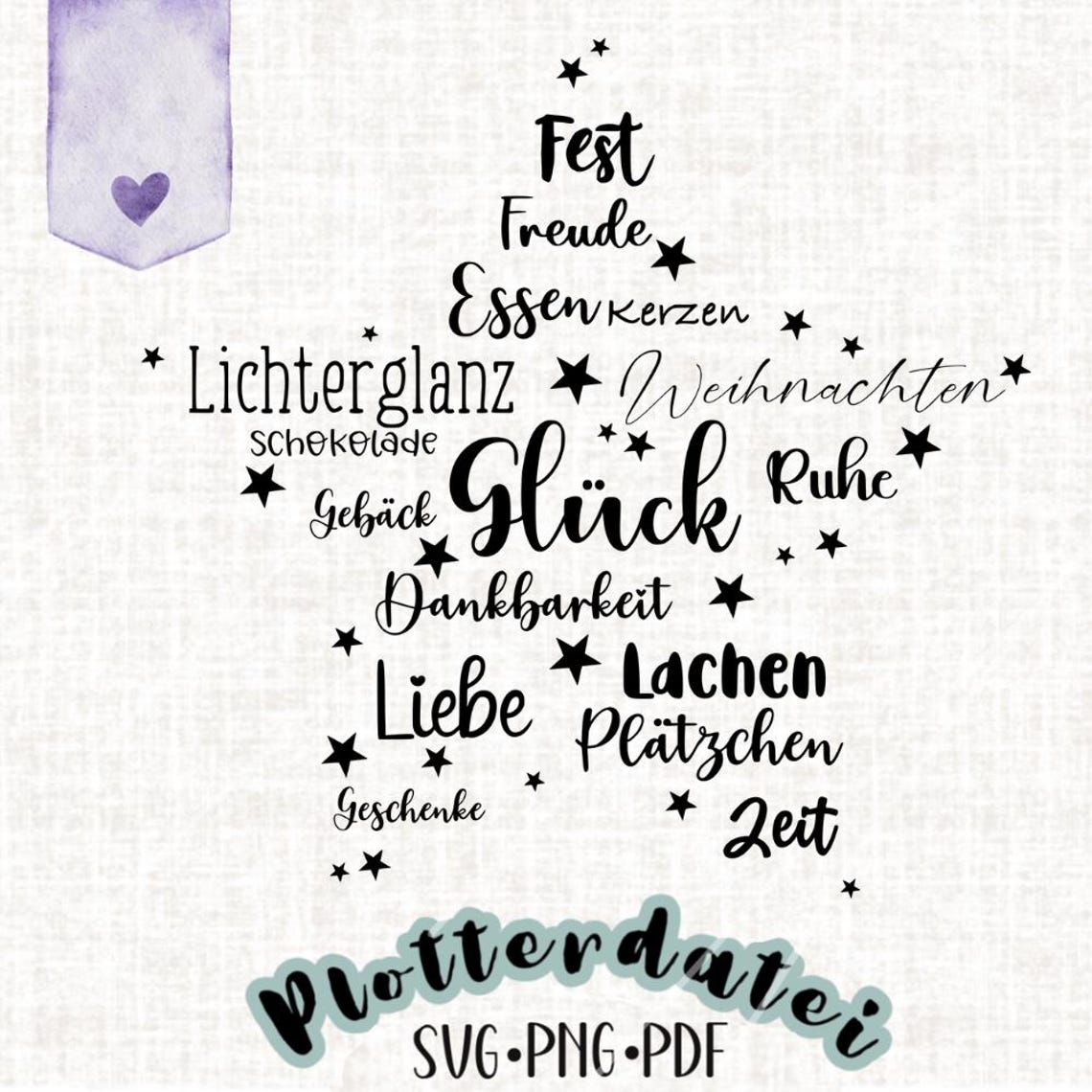 Plotter File Christmas Star Word Star - Etsy