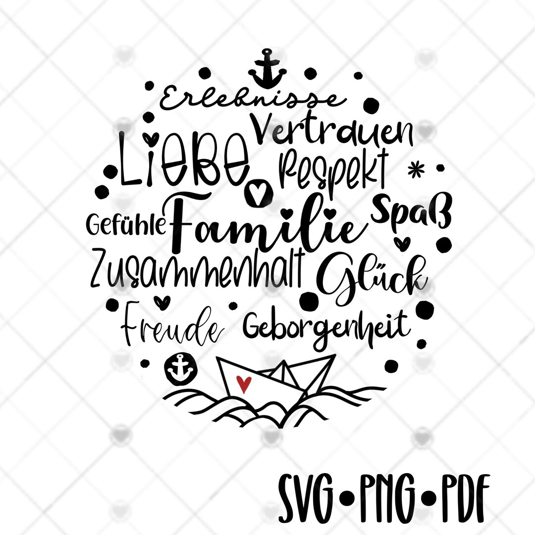 Maritime Plotter Family Words Circle - Etsy