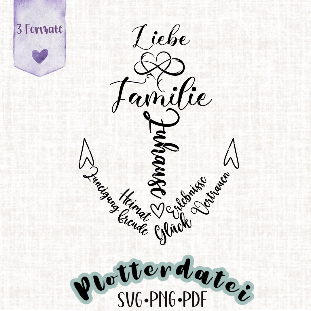 Maritime Plotter File Family Anchor - Etsy