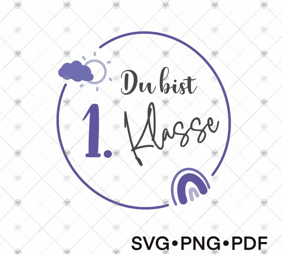 Vektordatei / SVG Einschulung Erste Klasse - Etsy Canada